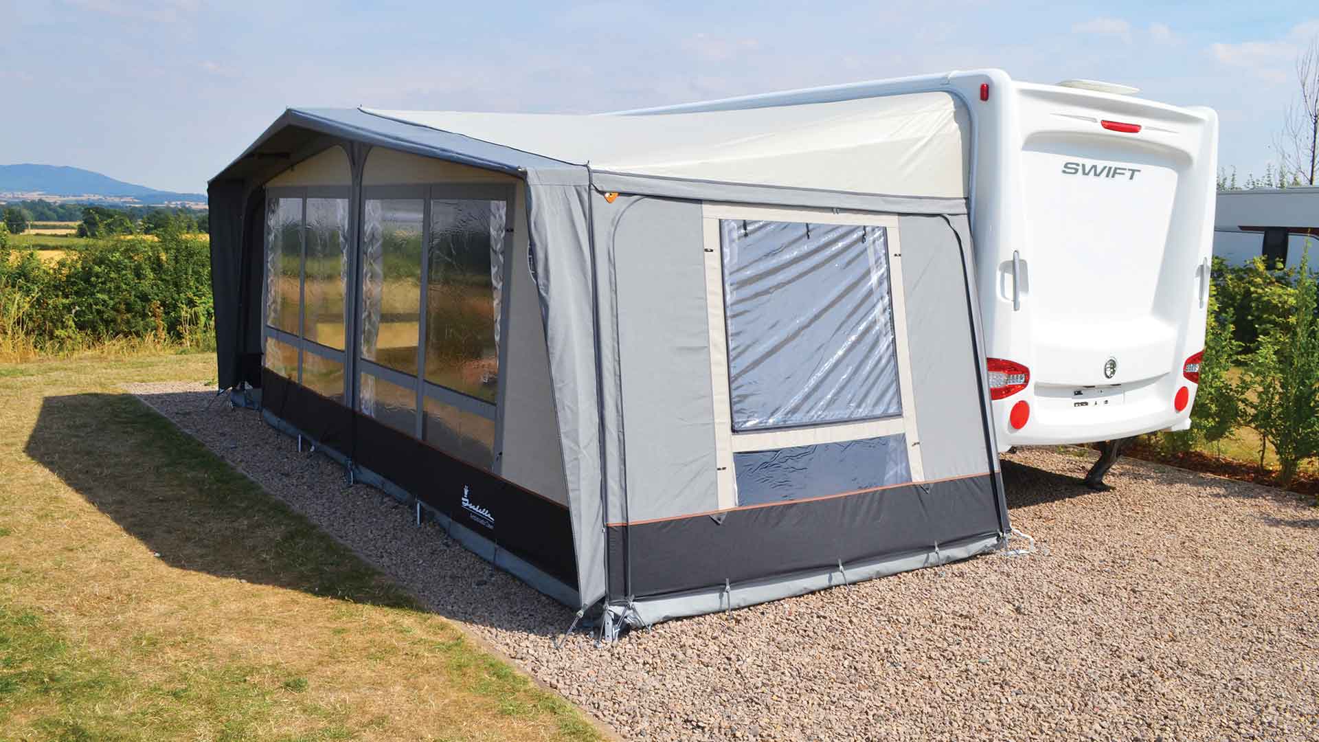 How to put up a full poled caravan awning - Practical Caravan