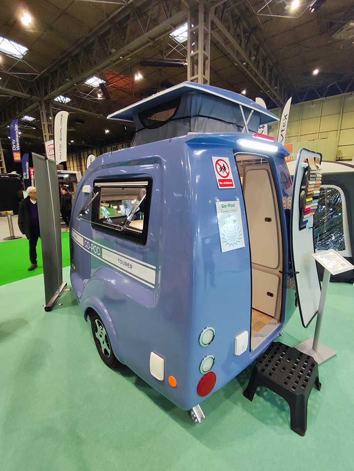 Go-Pods goes for colour at the February NEC Show - Practical Caravan