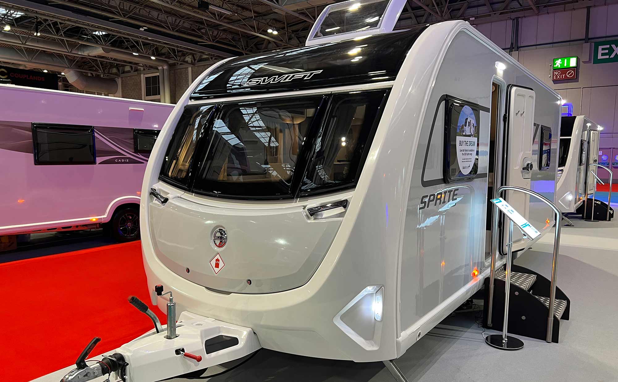 Swift showcases its updated Sprite tourers at the Motorhome and Caravan ...