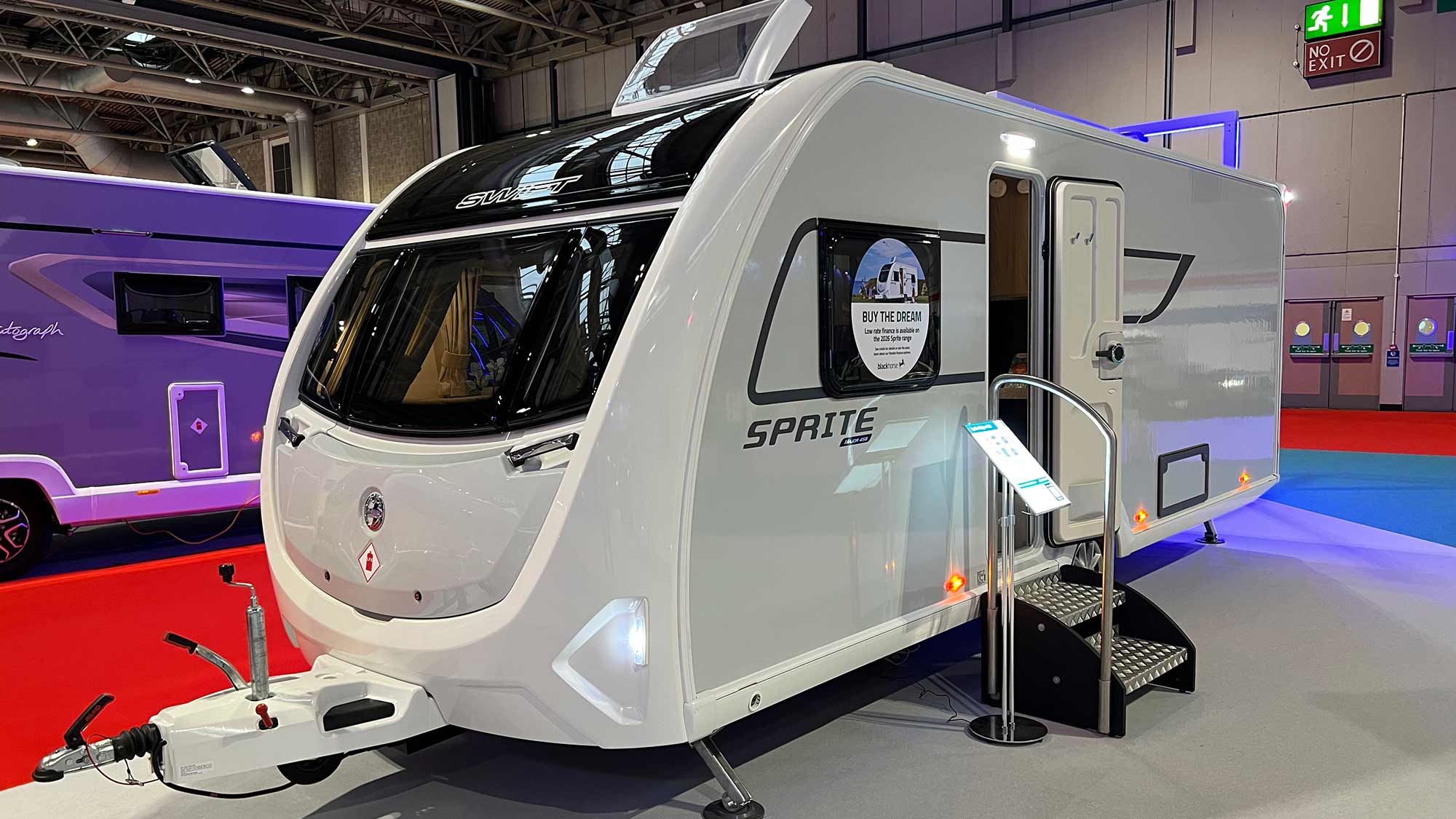 Swift showcases its updated Sprite tourers at the Motorhome and Caravan ...