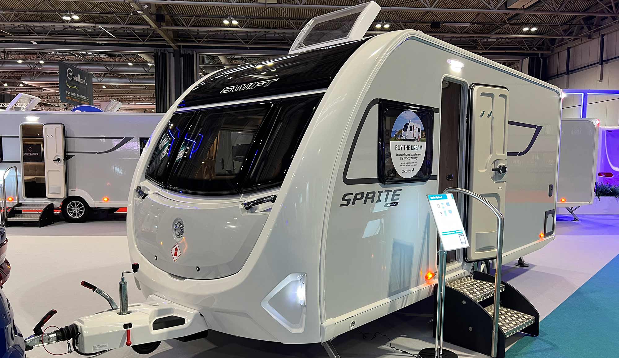 Swift showcases its updated Sprite tourers at the Motorhome and Caravan ...